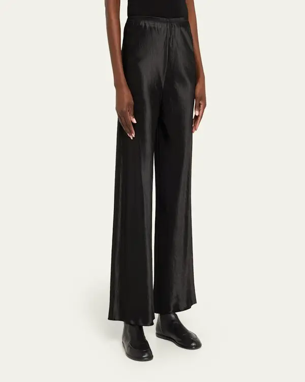 Maria Mcmanus Bias-cut Satin Trousers