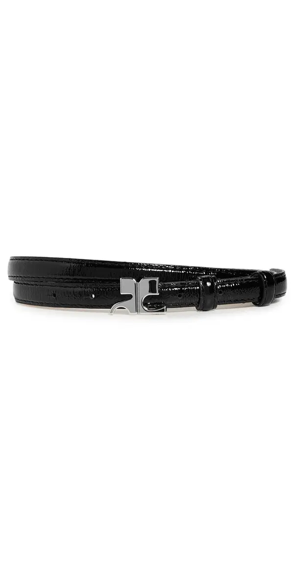COURREGES Ac Naplack 15mm Belt - Black