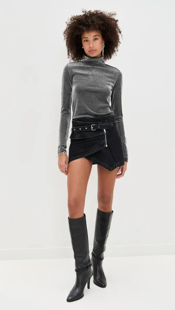 Isabel Marant Jadia Metallic Knit Top