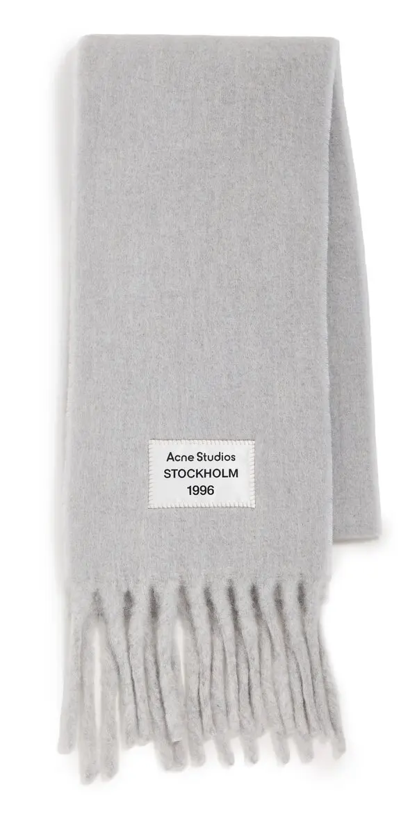 Acne Studios Volly Alpaca Scarf - Grey/light Grey