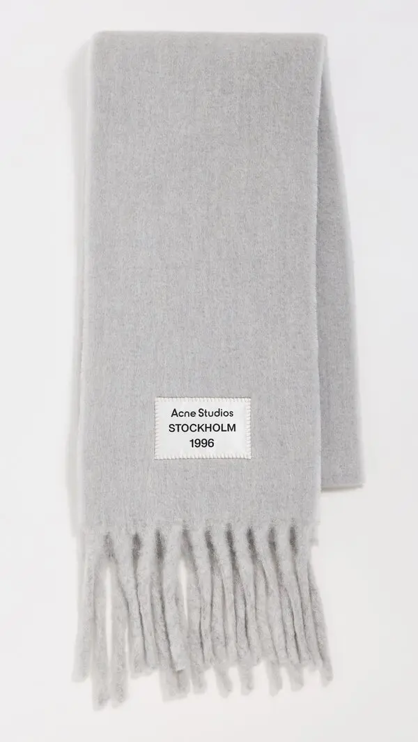 Acne Studios Volly Alpaca Scarf - Grey/light Grey