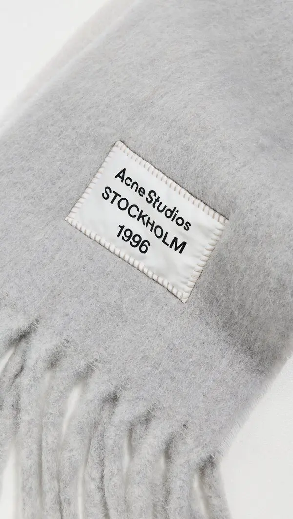Acne Studios Volly Alpaca Scarf - Grey/light Grey