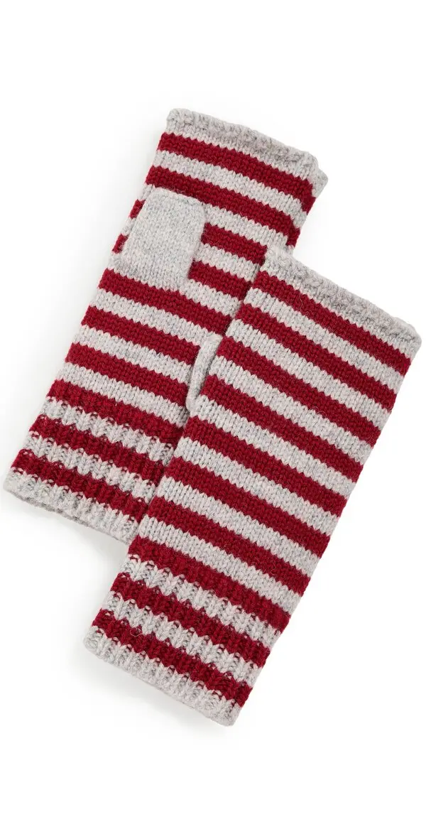 DAMSON MADDER Striped Wool Mittens
