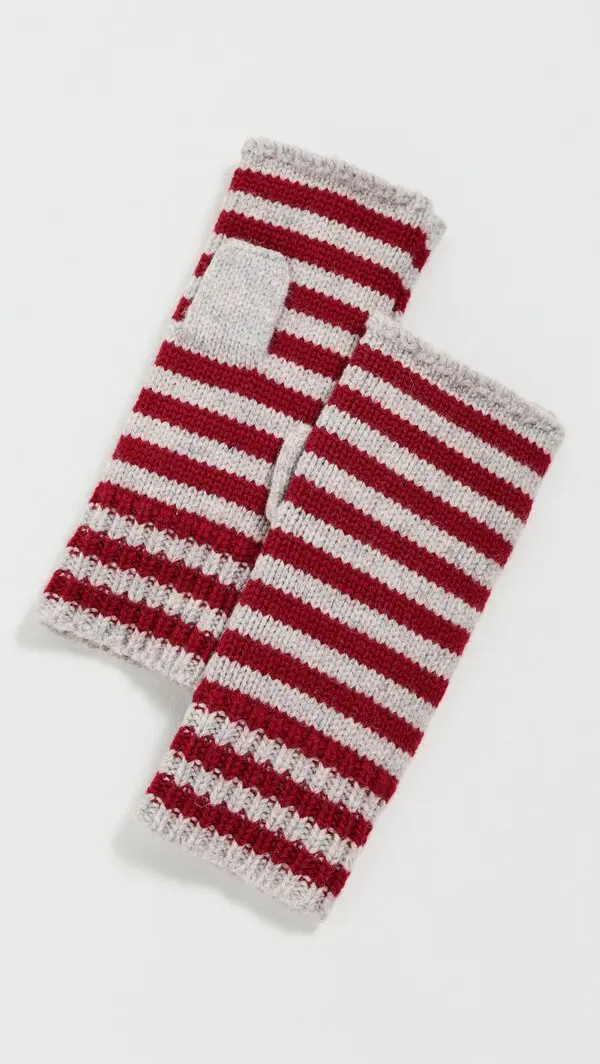 DAMSON MADDER Striped Wool Mittens