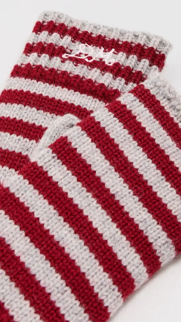 DAMSON MADDER Striped Wool Mittens