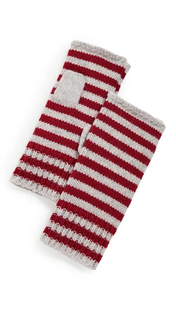 DAMSON MADDER Striped Wool Mittens