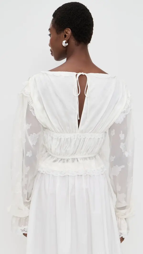 For Love & Lemons Jeanne Jacquard Top