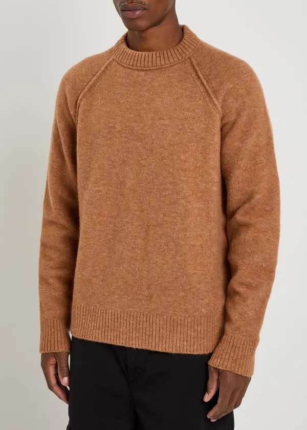 TEN C Brushed Wool-blend Jumper
