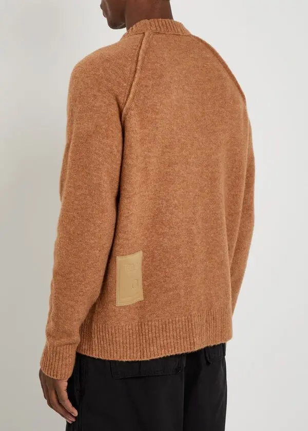 TEN C Brushed Wool-blend Jumper