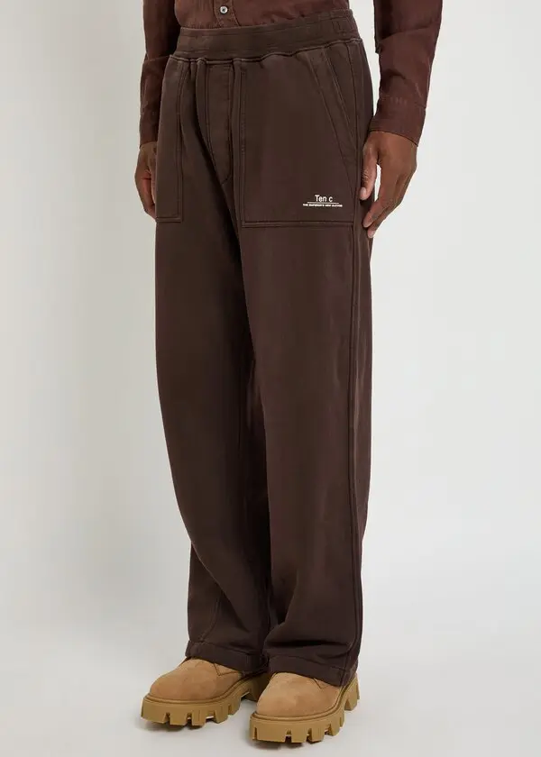 TEN C Cotton Sweatpants - Dark Brown