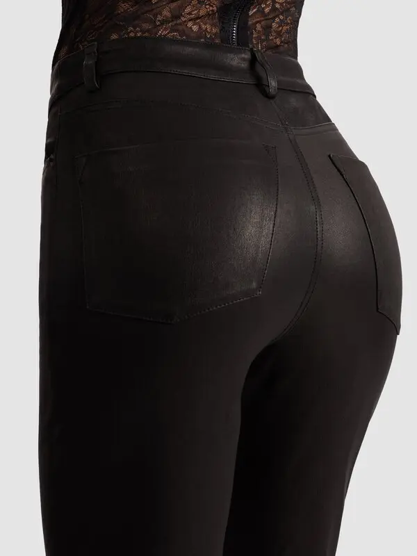 Alice + Olivia Brent Leather Bell Pant