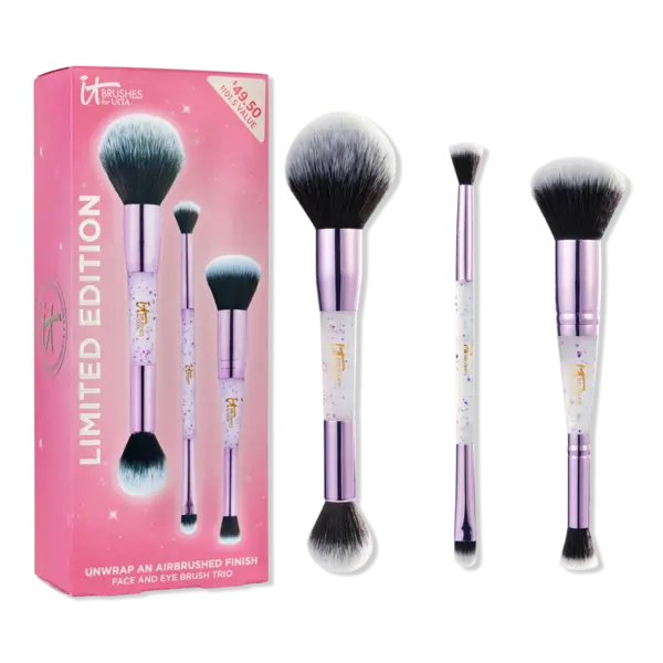 ULTA Airbrush Limited Edition Dual-ended Face & Eye Brush Trio - One-color