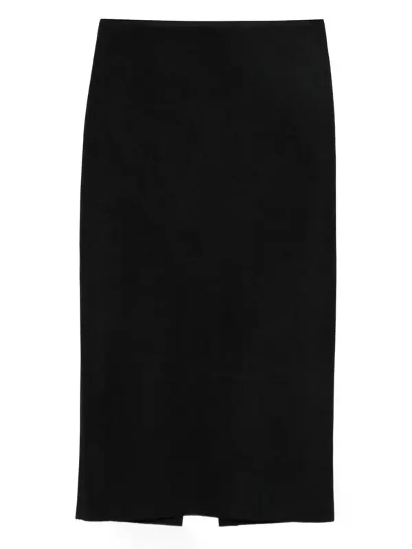 THE M Straight Skirt With Rear Slit