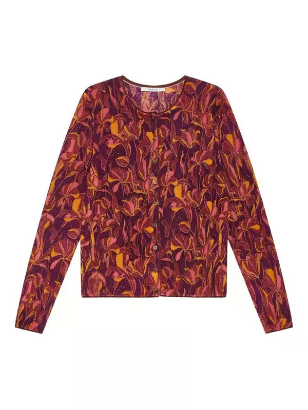 Malìparmi Floral Cardigan - Red