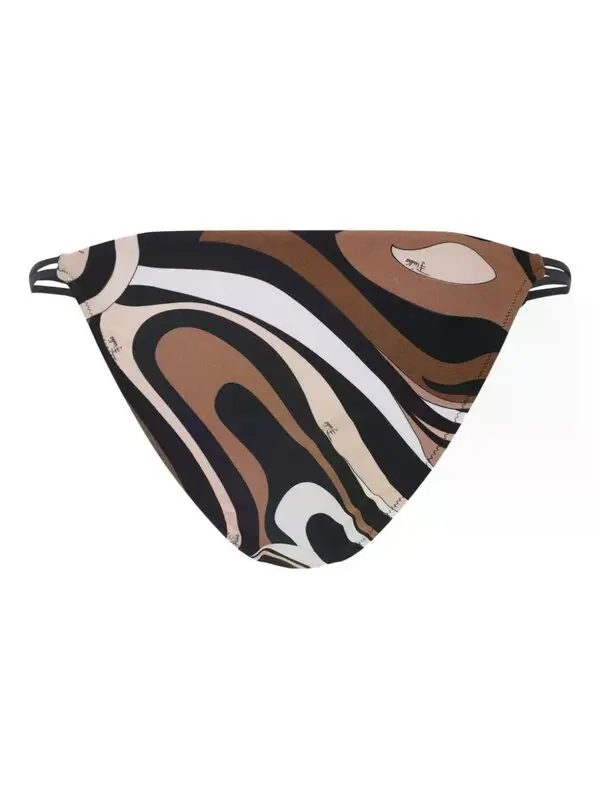 Emilio Pucci Patterned Bikini Bottom - Black