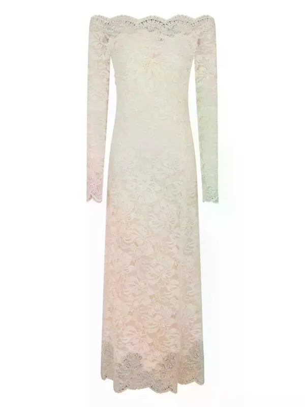 Rabanne Off-shoulder Lace Midi Dress