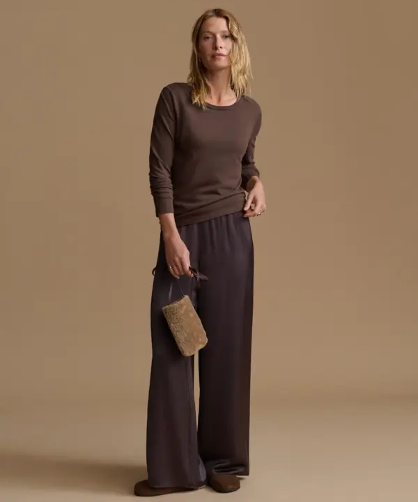 Jenni Kayne Long-sleeve Slim T-shirt - Multicolor,chocolate