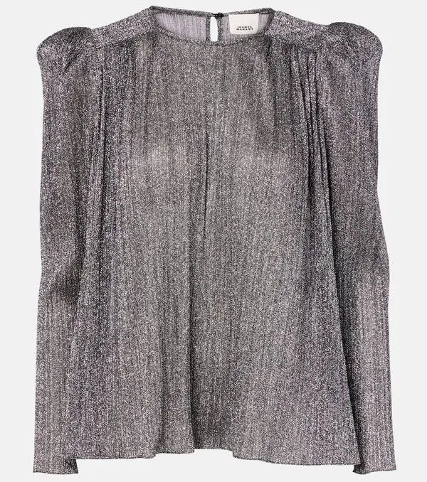 Isabel Marant Étoile Eylia Pleated Top - Silver
