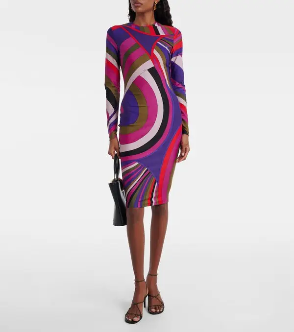 Emilio Pucci Printed Jersey Mini Dress