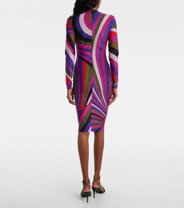 Emilio Pucci Printed Jersey Mini Dress