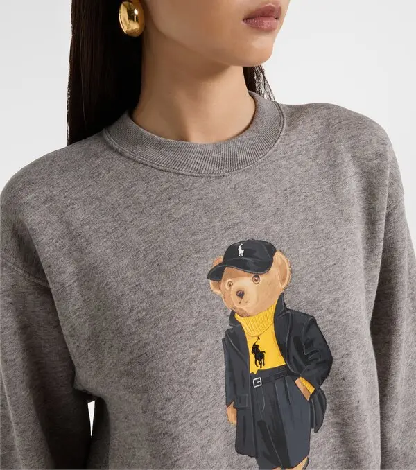 Polo Ralph Lauren Polo Bear Cotton-blend Fleece Sweatshirt - Grey