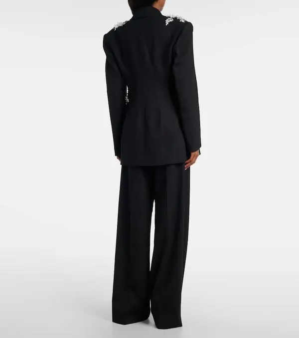 Rebecca Vallance Danna Floral-appliqué Blazer