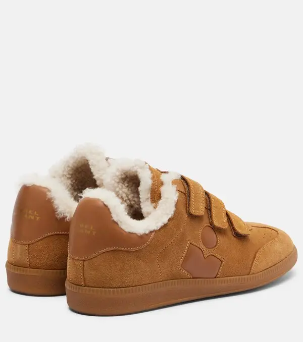Isabel Marant Étoile Beth Shearling-lined Suede Sneakers