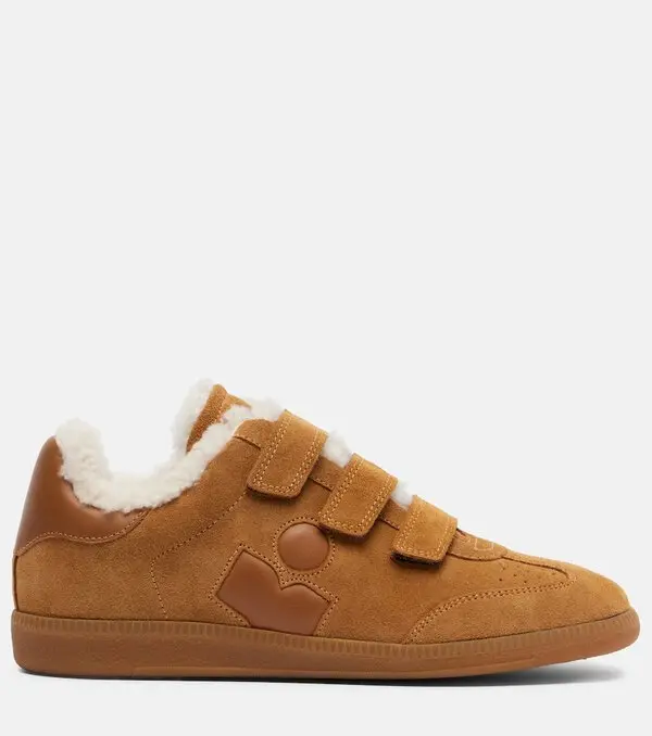 Isabel Marant Étoile Beth Shearling-lined Suede Sneakers