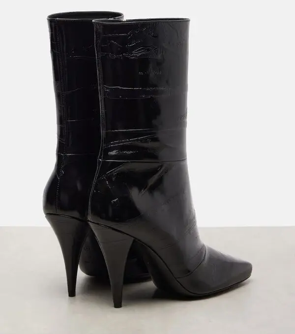 Givenchy Sliced Square 95 Leather Ankle Boots