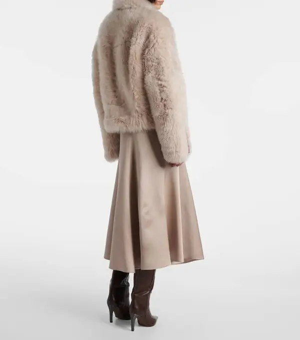 Brunello Cucinelli Shearling Jacket - Beige