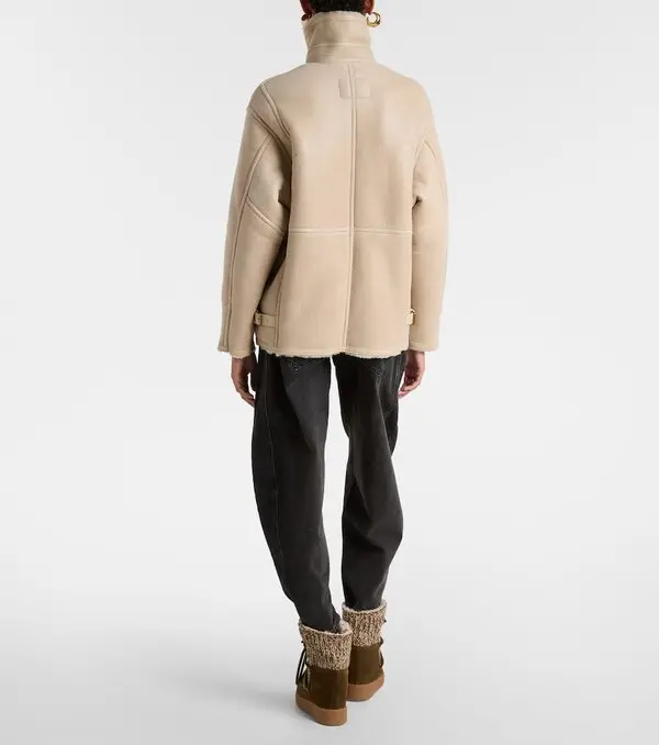 Isabel Marant Étoile Adelina Leather Jacket - White