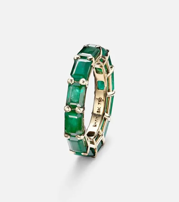Shay Jewelry 18kt Gold Ring With Emerald