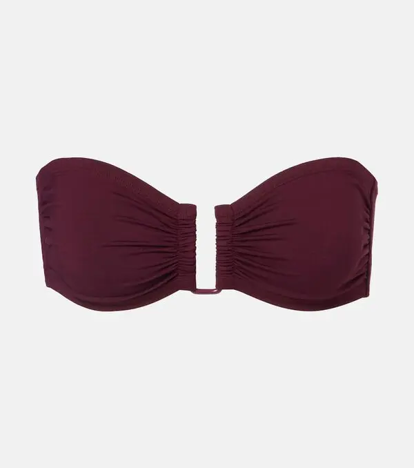 ERES Show Bandeau Bikini Top - Burgundy
