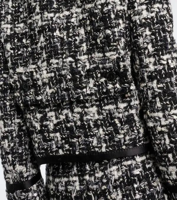 Dolce & Gabbana Checked Double-breasted Bouclé Jacket