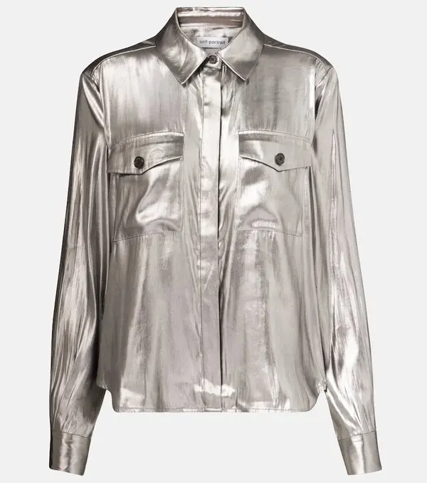 SELF-PORTRAIT Metallic Shirt