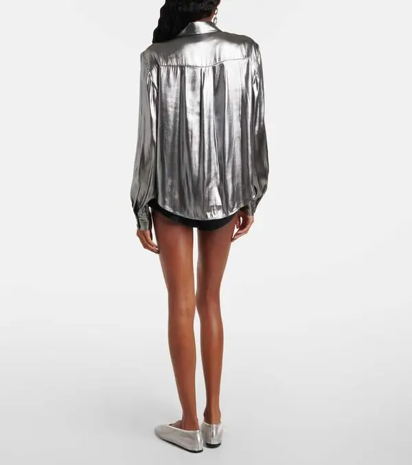 SELF-PORTRAIT Metallic Shirt