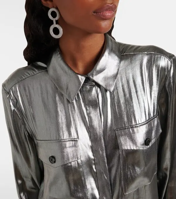SELF-PORTRAIT Metallic Shirt
