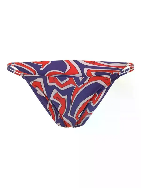 Emilio Pucci Geometric-print Bikini Bottom - Purple