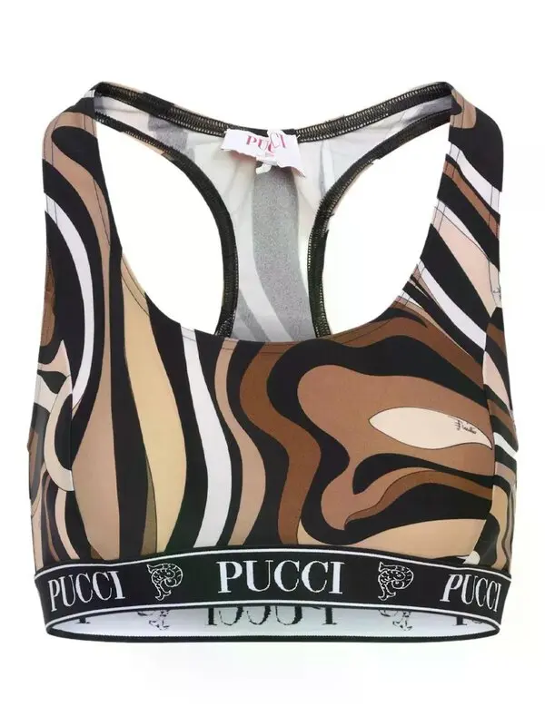 Emilio Pucci Logo-band Top - Black