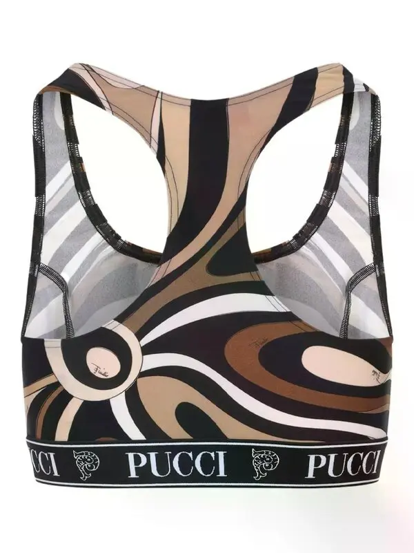 Emilio Pucci Logo-band Top - Black