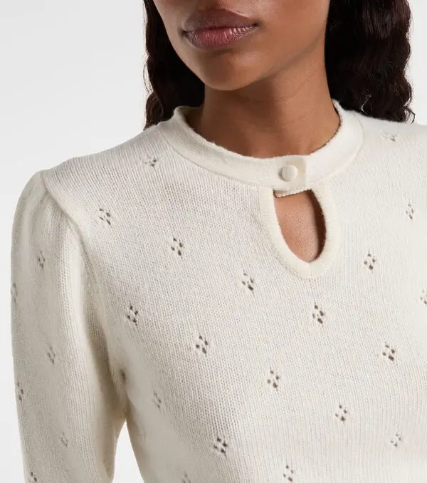 Chloé Pointelle Wool And Cashmere Sweater