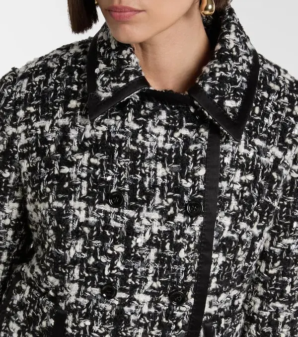 Dolce & Gabbana Checked Double-breasted Bouclé Jacket