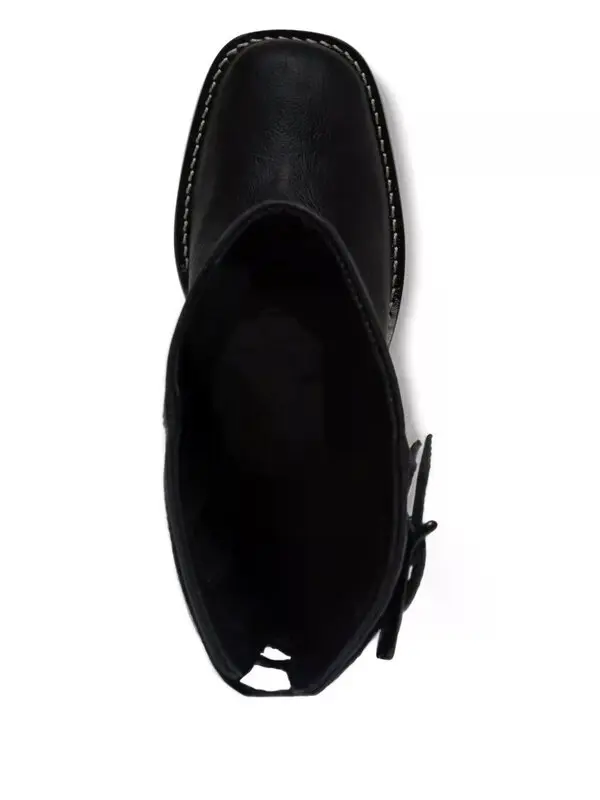 Bernardo 1946 65mm Leather Triple-buckle Boots - Black
