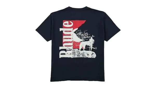 Rhude Moonlight Wolf Pocket Tee Shirt
