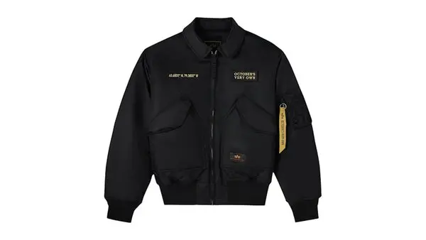 OVO Alpha Industries Cw 45/p Bomber Jacket - Black