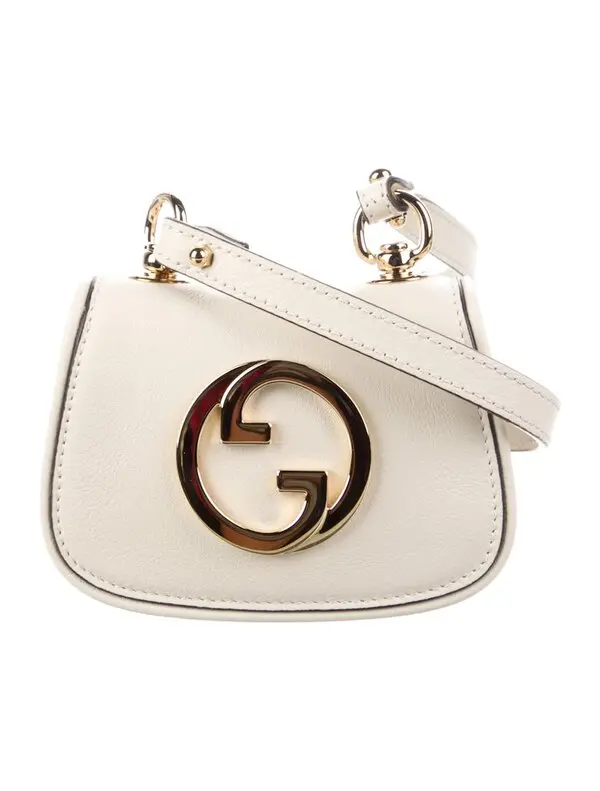Gucci Blondie Leather Strap Wallet - White