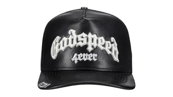 GODSPEED Gs Forever Premium Leather Trucker Hat - Black