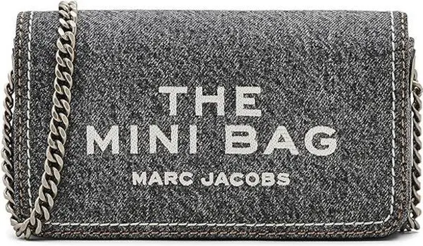 Marc Jacobs Denim Chain Mini Backpack - Black Wash