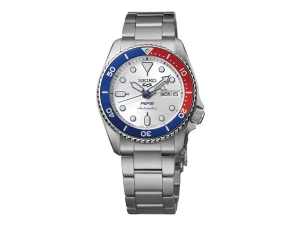 SEIKO 5 Sports X Pepsi Limited Edition Srpl99 - Stainless Steel