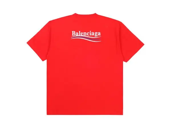 Balenciaga Political Campaign Logo T-shirt - Red